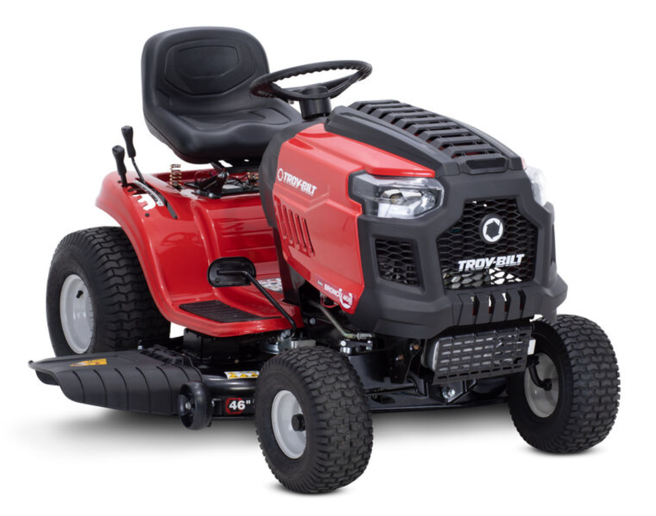 Troy-Bilt Bronco 46 Riding Lawn Mower | 547cc | 46" Side-Discharge, Tw ...