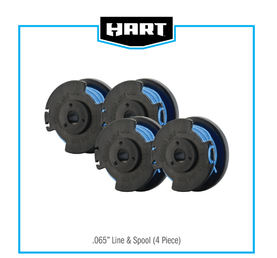 Restored Scratch and Dent HART HAC4065 4 PACK .065" SPOOLS (Refurbishe ...