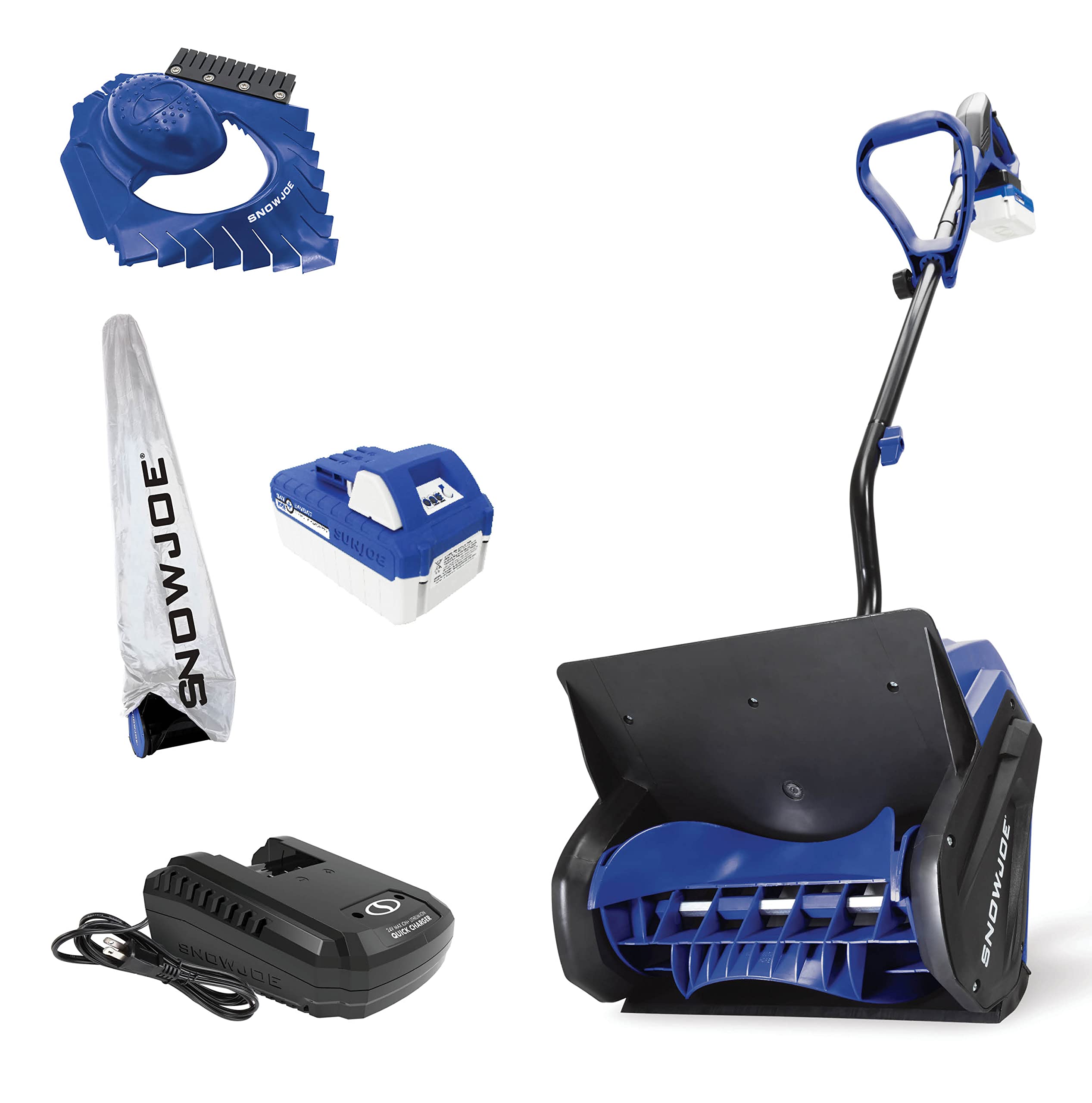 Restored Snow Joe 24V-SS13-TV1 Bundle | 13" Cordless Snow Shovel | 4-A ...