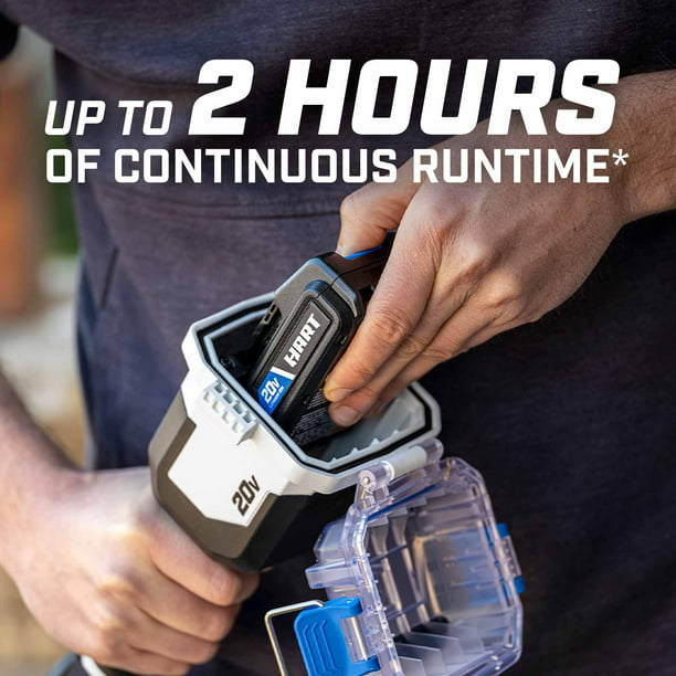 Restored HART 20-Volt Telescoping Scrubber Kit (1) 20-Volt 1.5Ah Lithi ...